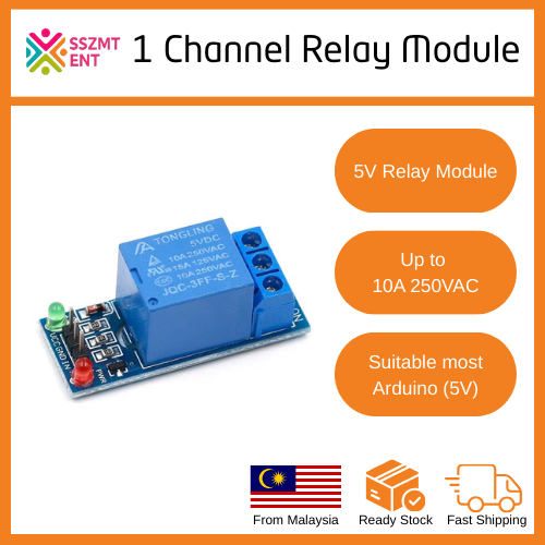 1-Channel Relay Module – 5V / 12V Low-Level Trigger Relay Board for Arduino, PIC, AVR, DSP, ARM ...
