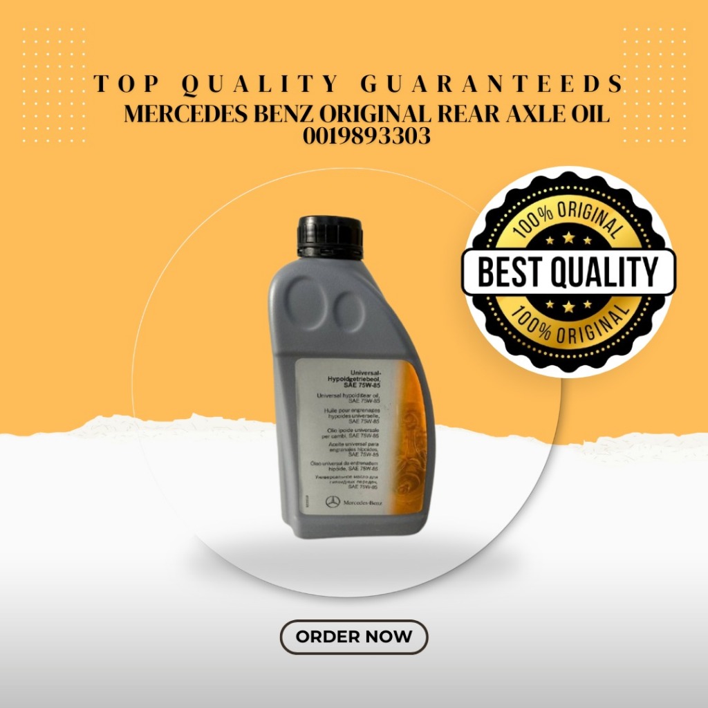 (100% ORIGINAL) Mercedes Benz Original Rear AXLE OIL SAE 75W-85 1 ...