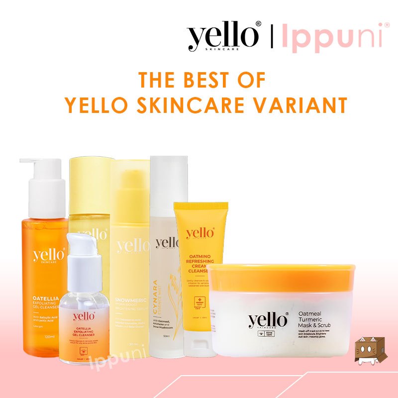 YELLO Oatmeal Turmeric Mask & Scrub OTMS / Snowmeric Hydra Boost ...