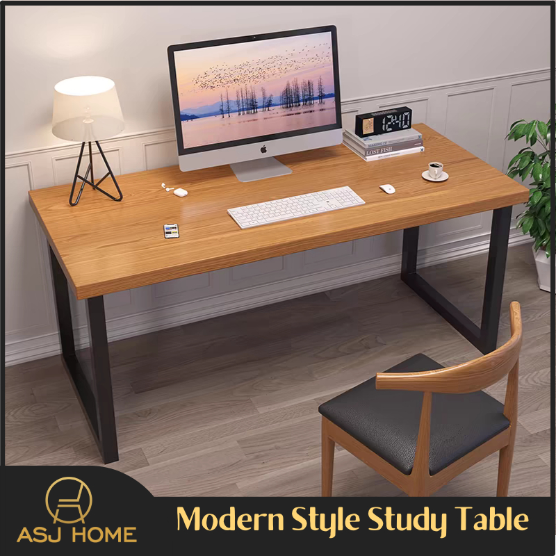 ASJ_Wooden Study Table – Home Office Computer Desk with Extra Solid ...
