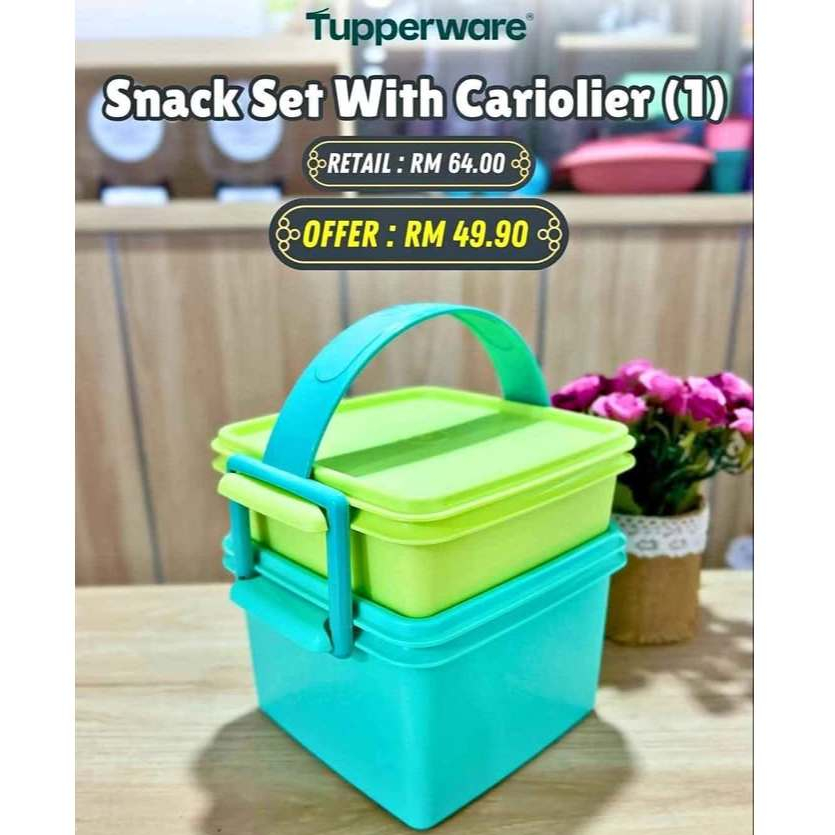 Tupperware Double Delight/ Snack Set | Shopee Malaysia