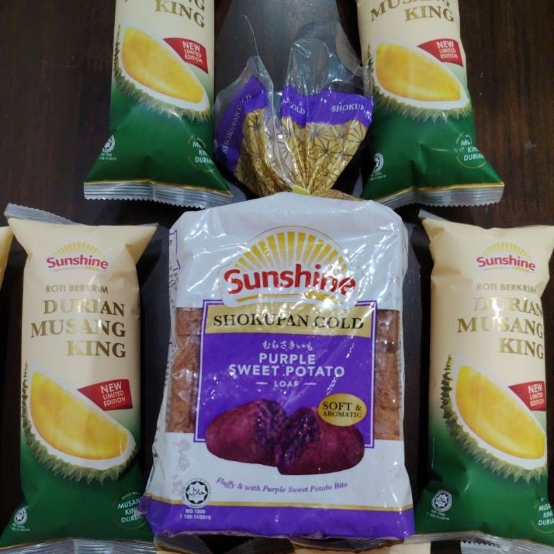 Sunshine Roti Susu Hokkaido Milk Bread 300gm /Assorted Cream Bread 50gm ...