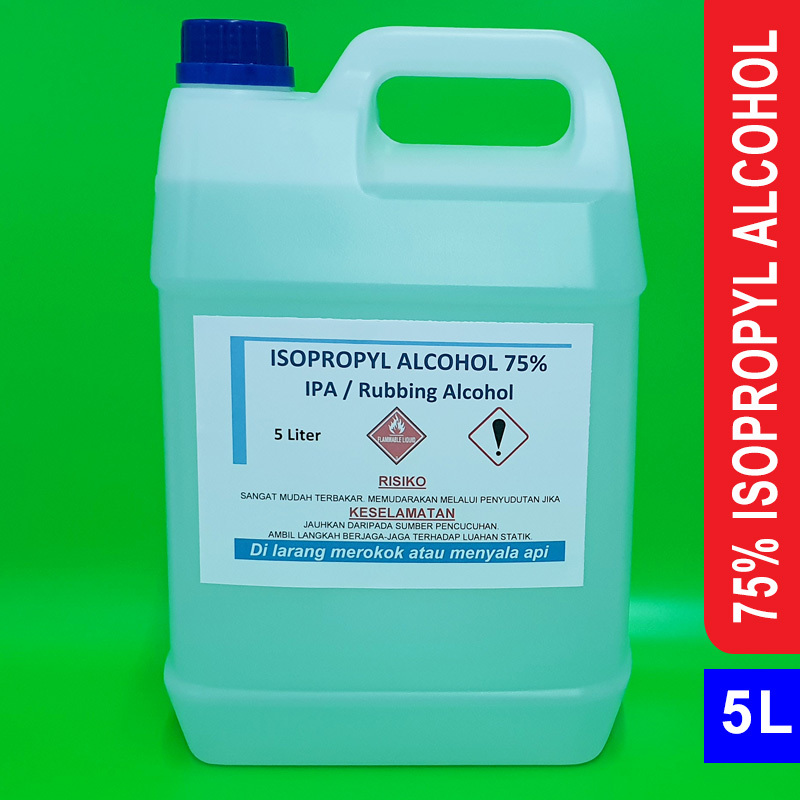 (YL)75% Isopropyl Alcohol / IPA / Rubbing Alcohol 5 Liter | Shopee Malaysia