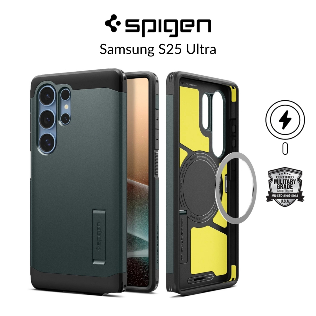 Spigen Samsung S25 Ultra Casing 6.9" Tough Armor AI Magfit Casing ...