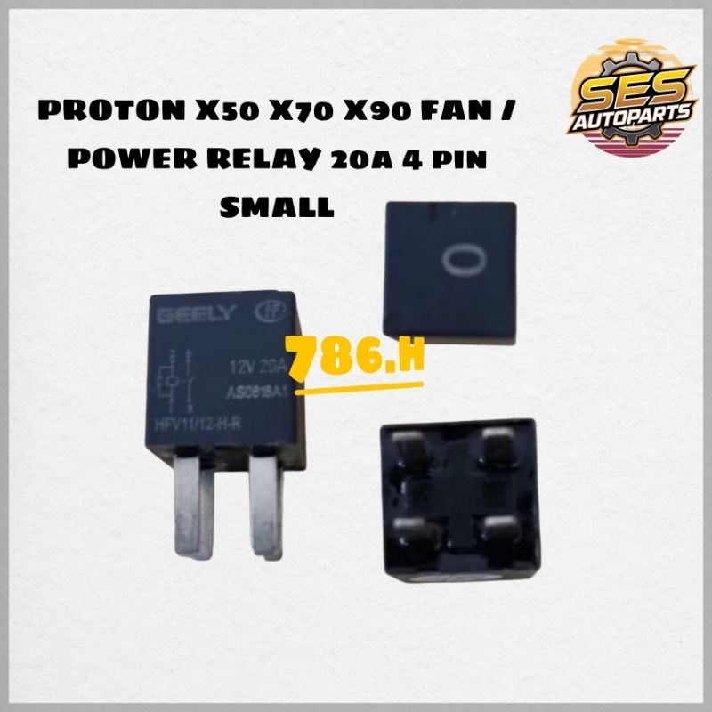 PROTON X50 X70 X90 FAN RELAY POWER RELAY FUSE BOX RELAY 4 PIN SMALL 20A ...