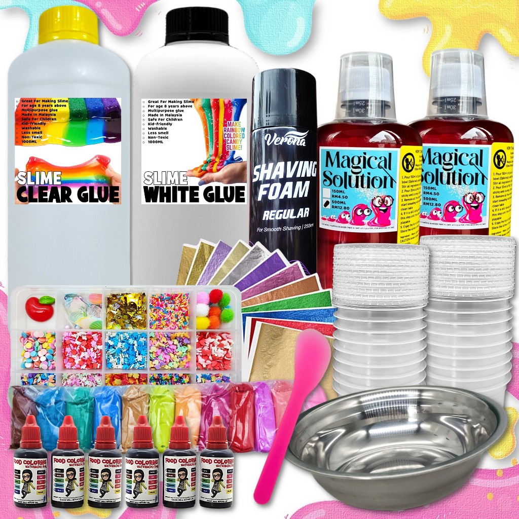 SUPER JUMBO COMPLETE SLIME KIT - slimebykaklyn | Shopee Malaysia