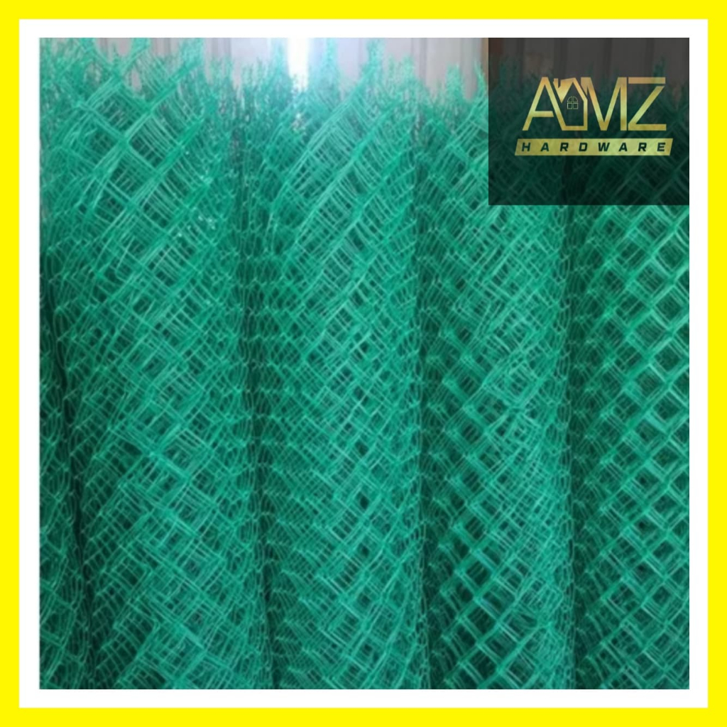 [5KAKI X 15 Meter] Chain Link PVC Fence Fencing Pagar HIJAU | Shopee ...