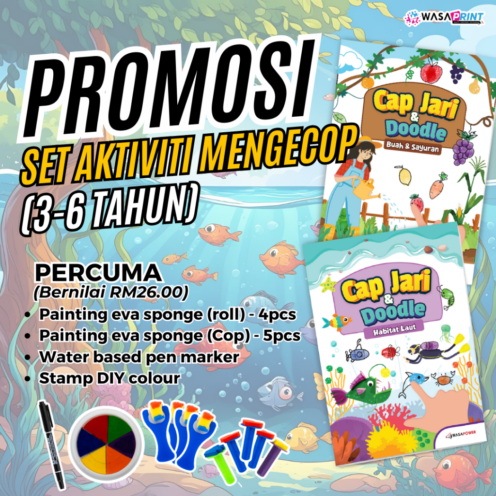 ChildrenBook/Cap Jari & Doodle/buku aktiviti kanak-kanak | Shopee Malaysia