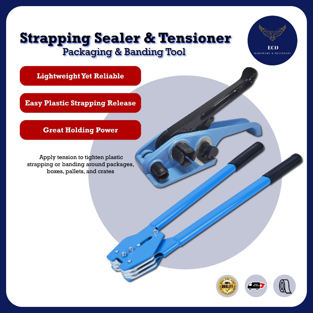 SHILITOOLS PP Strapping & Sealer Tool Tensioner Manual Packing Pliers ...