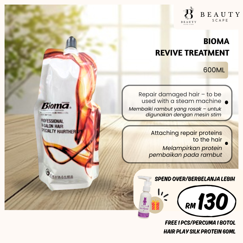 BIOMA Revive Treatment 600ml Salon Professional Use Treatment Repair ...