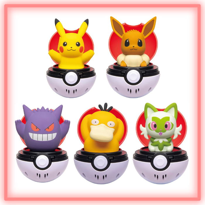 TAKARA TOMY Pokémon Pikyopunyu Toys 5 Characters [Pikachu, Eevee ...