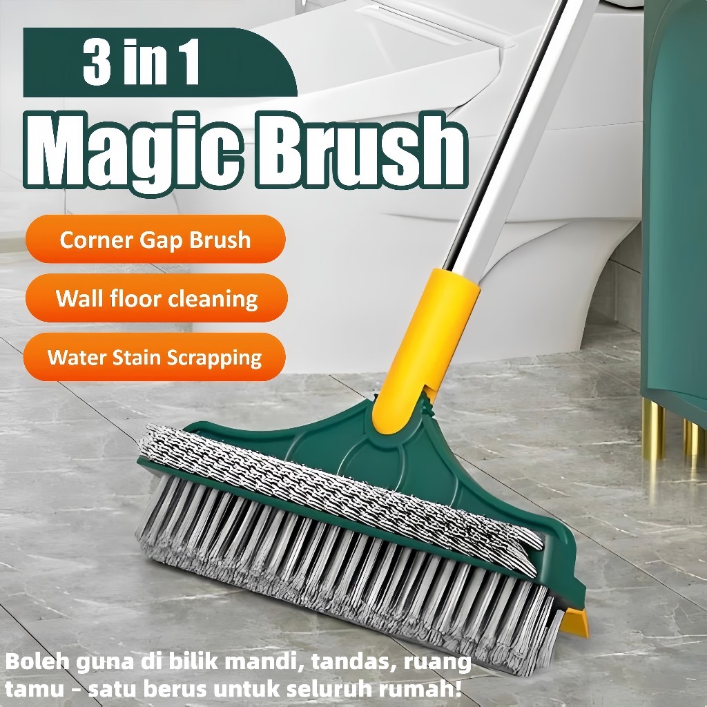 Rotating Magic Broom Brush Adjustable Toilet Floor Scrub Brush Windows ...