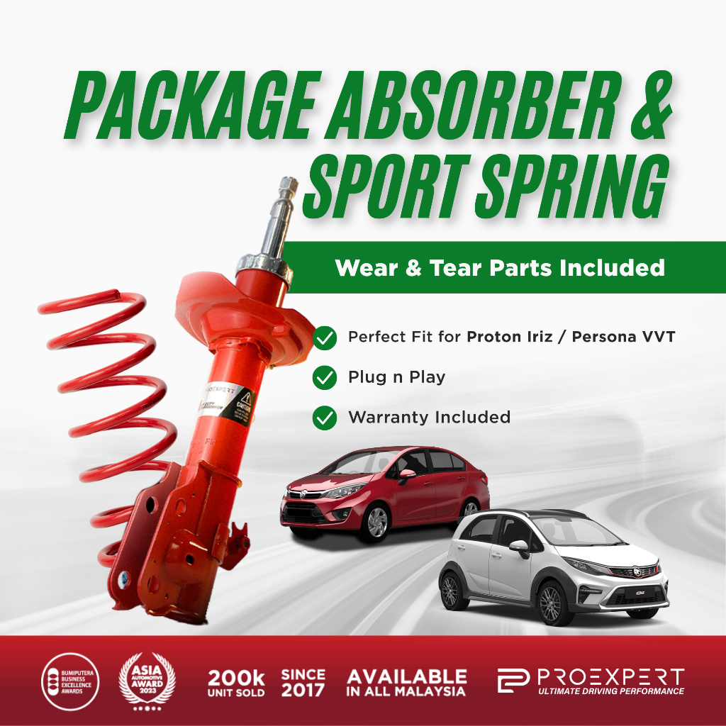 Proton Iriz Combo Proexpert Absorber Spring Sport Lower Arm | Shopee ...