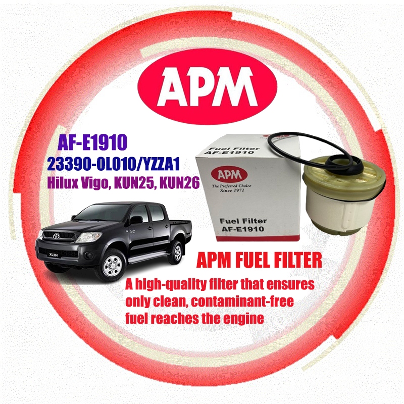 Toyota Hilux Vigo Kun25, Kun26, Innova Tgn40, KDH200 APM Fuel Filter AF ...