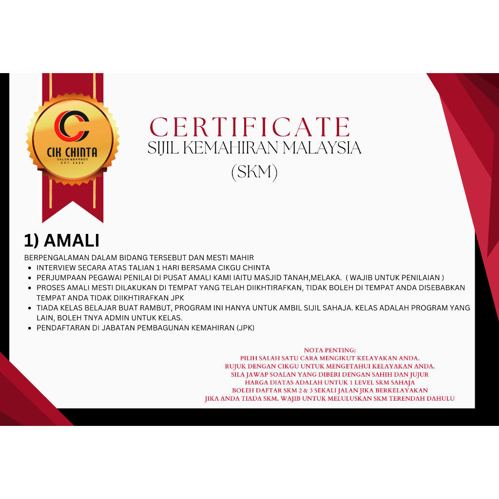 SIJIL KEMAHIRAN MALAYSIA (SKM) | Shopee Malaysia