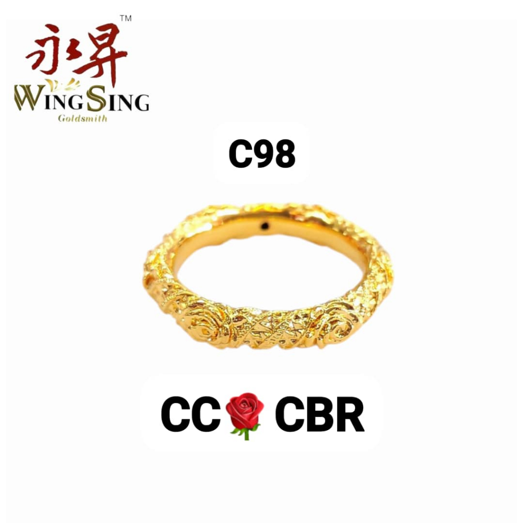 Wing Sing Cincin Belah Rotan CBR Rose 5G 916 Cincin Bunga Rose Fesyen ...