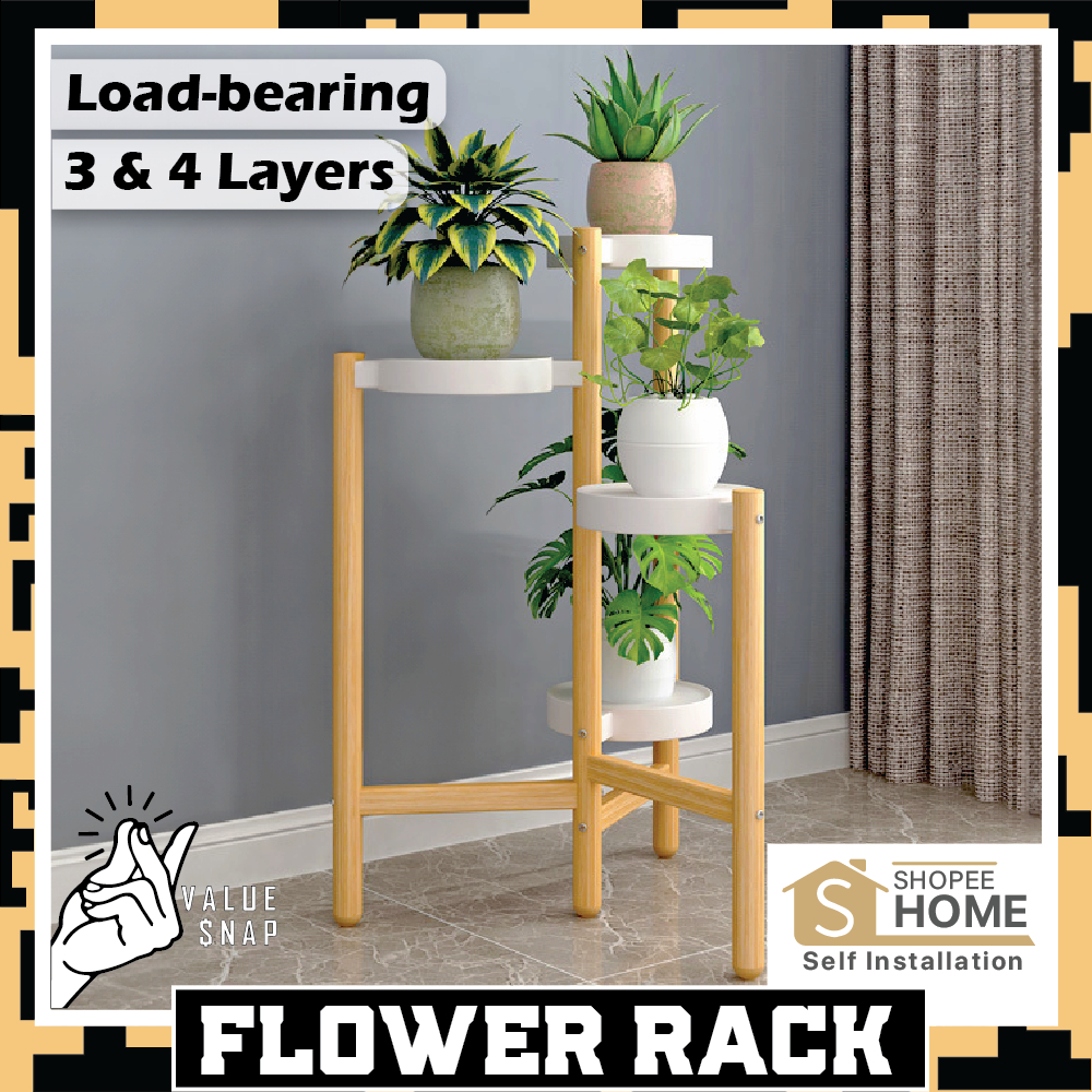 Rak Bunga Pot Stand Flower Plant Rack Outdoor Multilayer Pots Stand ...