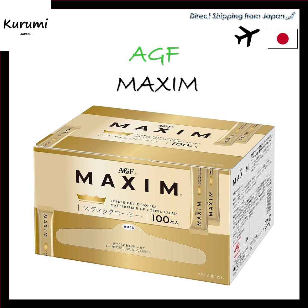 AGF Maxim Stick Black 100 Sticks [Stick Coffee] [Instant Coffee] | Shopee Malaysia