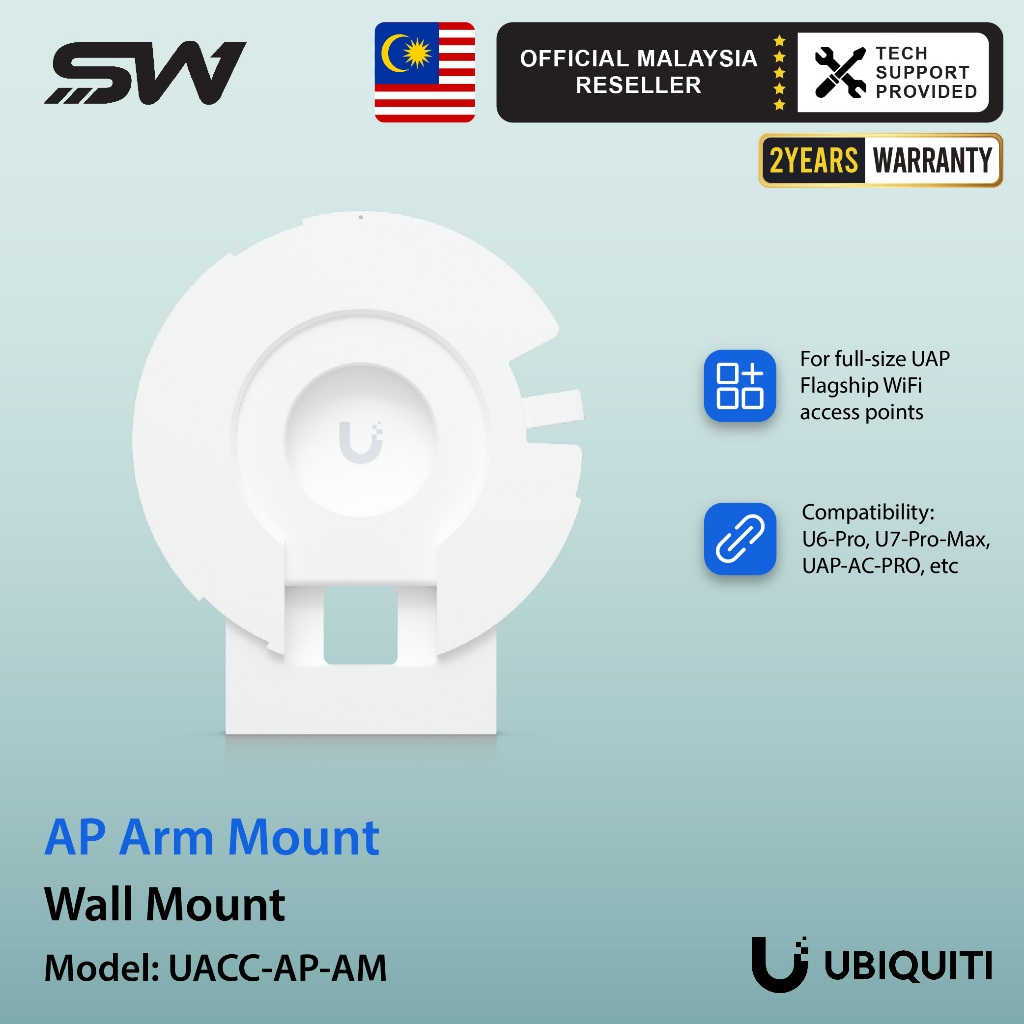 Ubiquiti UACC-AP-AM AP Arm Mount Wall Bracket for Outdoor Full Size ...