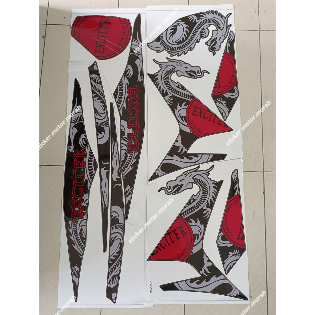 STICKER Y15 V1 V2 DRAGON EDITION / STRIPE Y15 V1 V2 NAGA STRIPE IKAN ...