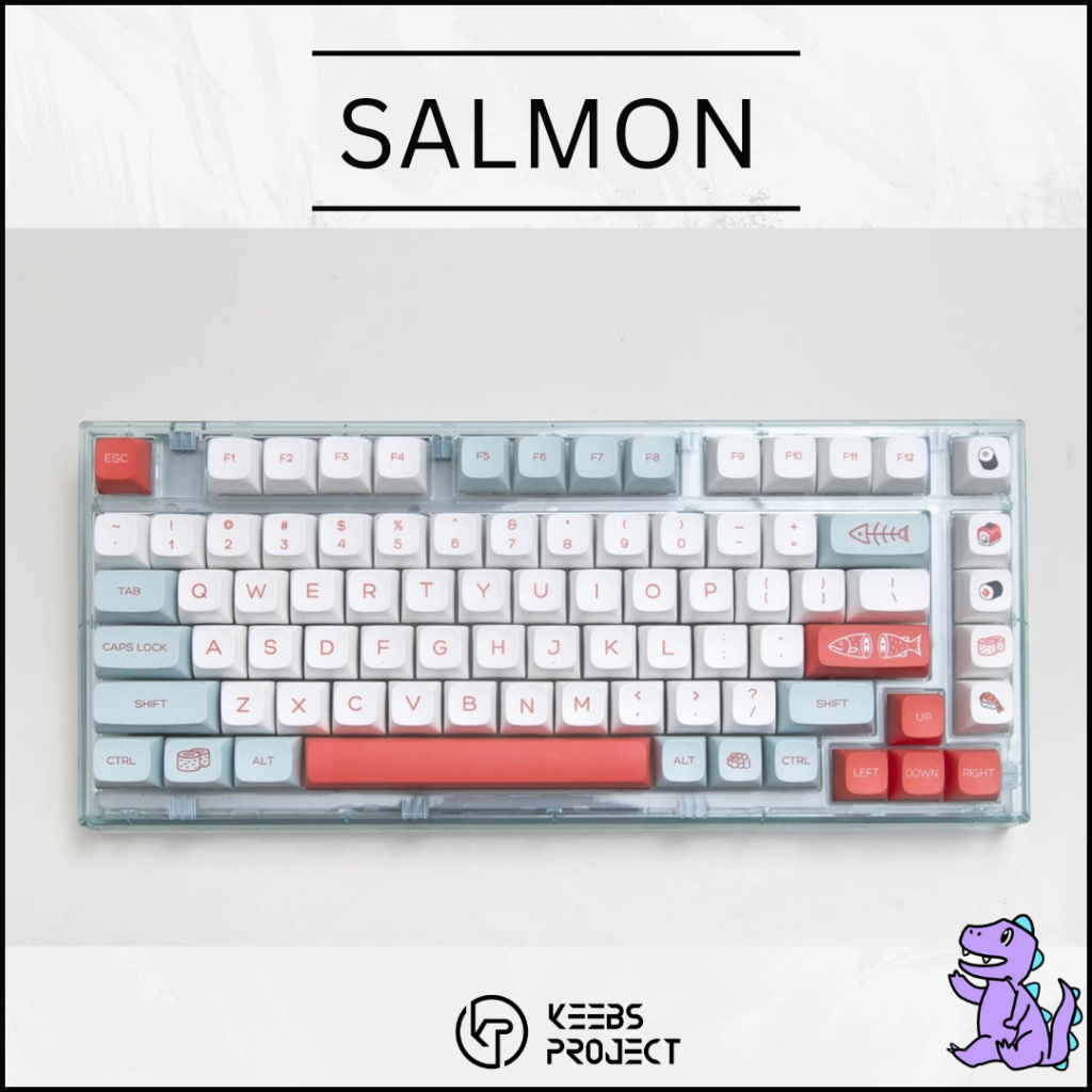 [READY STOCK] Salmon Keycap Set | 129 Keys | XDA Profile | PBT Dye-Sub ...