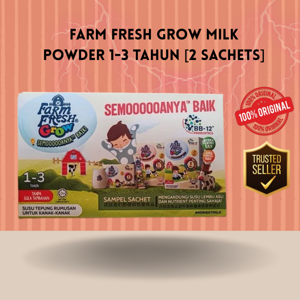 Farm Fresh Grow Milk Powder 1-3 Tahun Susu Tepung Rumusan Untuk Kanak ...