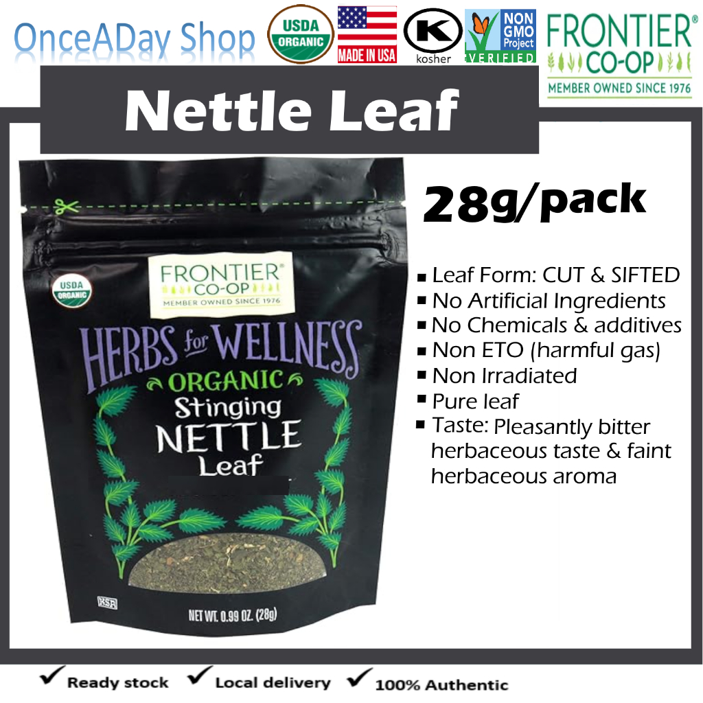 Frontier Co-op, Organic Stinging Nettle Leaf Tea, 28g, Caffeine Free ...