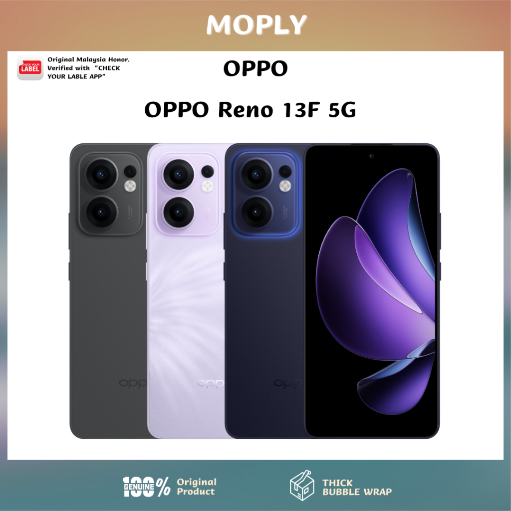 OPPO Reno 13F 5G [12GB RAM] |[256/512GB ROM] - Original OPPO Malaysia ...
