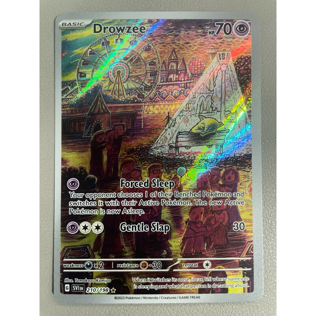 Pokemon PTCG SV01 Scarlet & Violet - 210/198 Drowzee (Illustration Rare ...