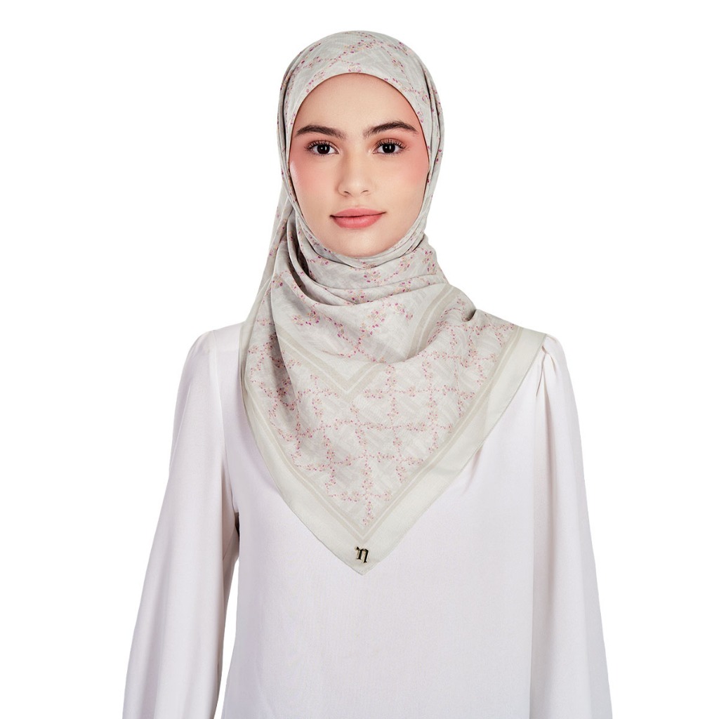 naelofar Monogram Trellis Square | Shopee Malaysia