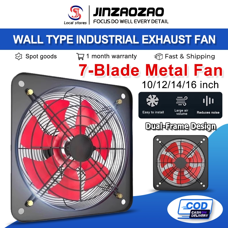 10-16 inch Exhaust Fan Kitchen Household Ventilation Fan Net Light Duty ...