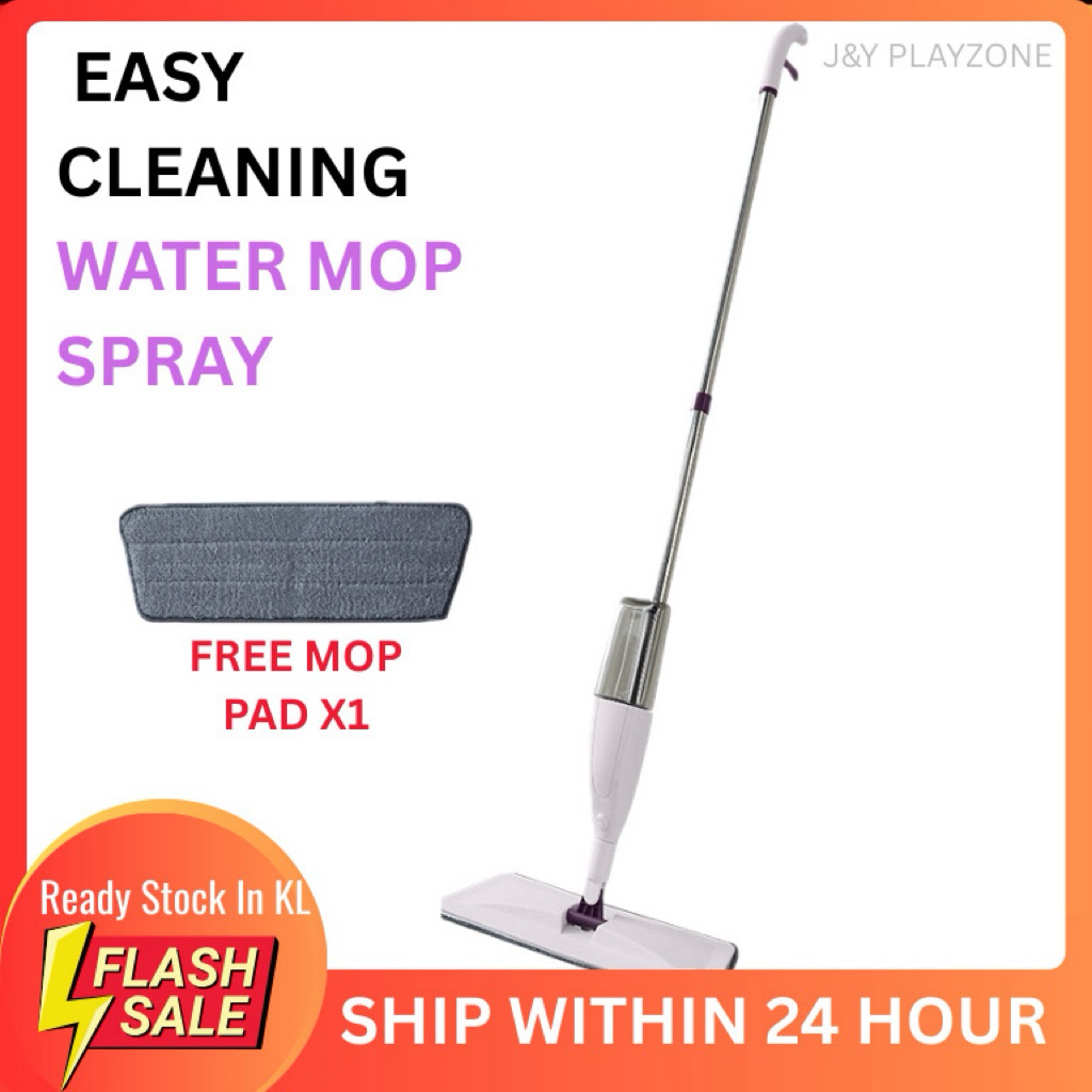 MICROFIBER mop magic mop kain mop Spray Mop Water Cleaning with Pad Mop ...