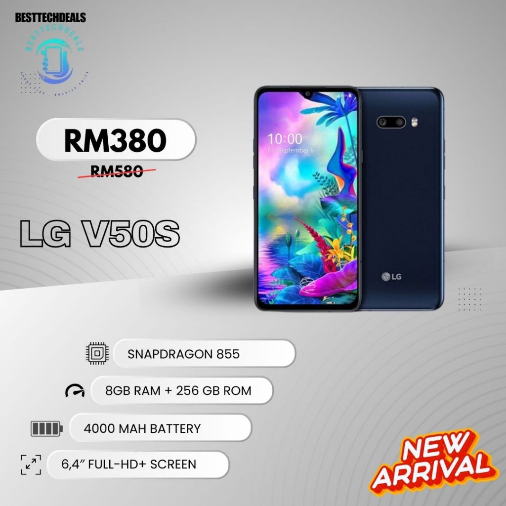 LG V50S (8+256) SNAPDRAGON 855 | Shopee Malaysia