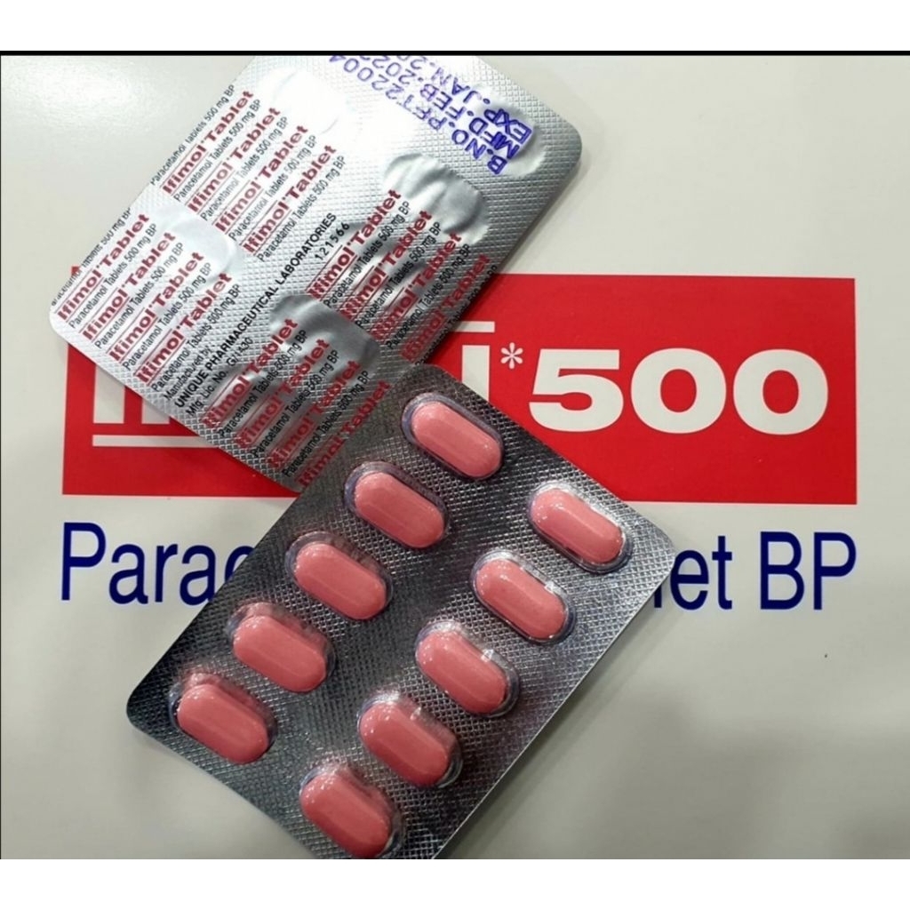 UTK DEMAM, SAKIT KEPALA, PAINKILLER IFIMOL 500mg (PARACETAMOL) | Shopee ...