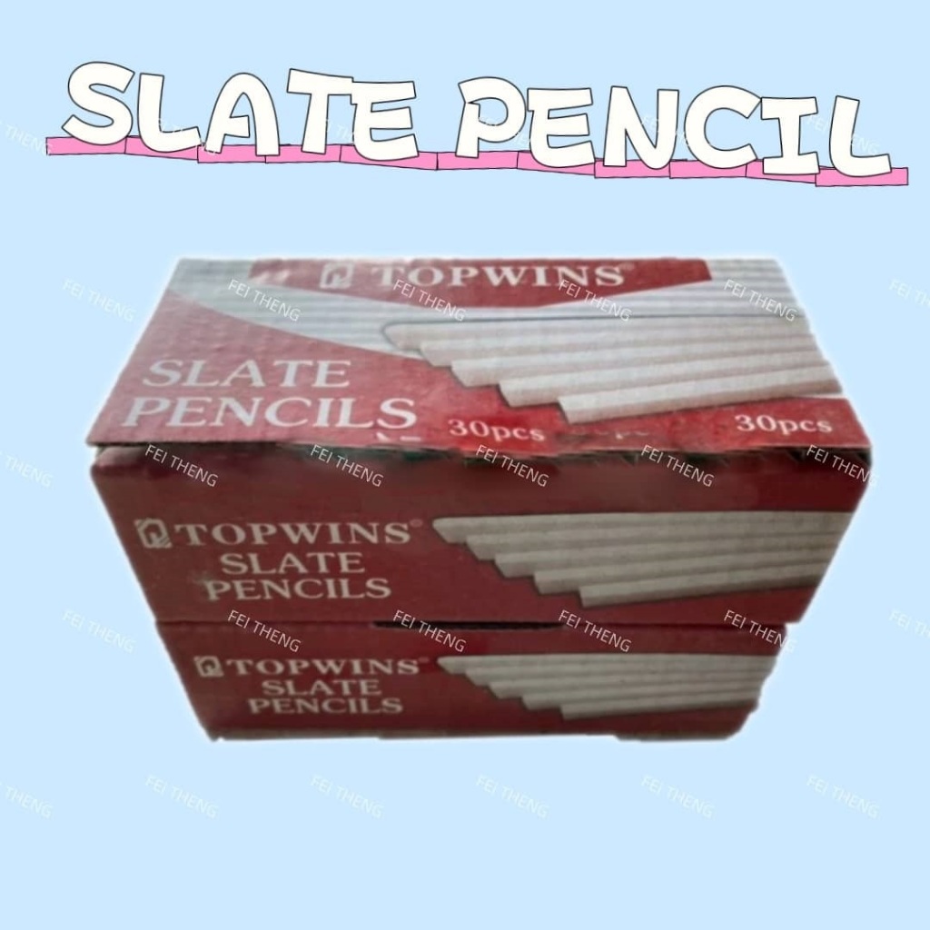 Slate Pencil White Chalk Pen (30pcs/box) 石笔 Constructions Chalk / Slate ...