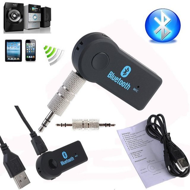 BLUETOOTH CAR AUX 5.0 Wireless Receiver Adapter USB Mini Stereo Audio ...