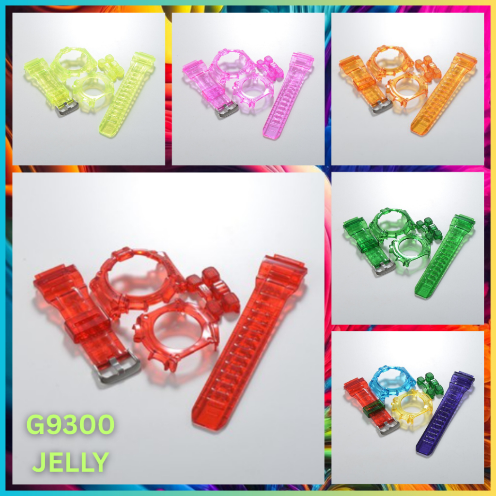 G9300 MULTI COLOR CRYSTAL CLEAR BAND AND BEZEL BNB/Mudman/Tali Jam ...
