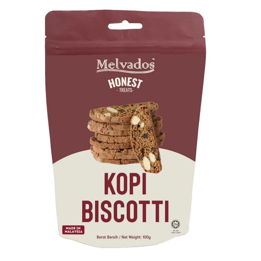 Melvados Cookies 100g (Kopi Biscotti/Double Chocolate/Rainbow) | Shopee ...