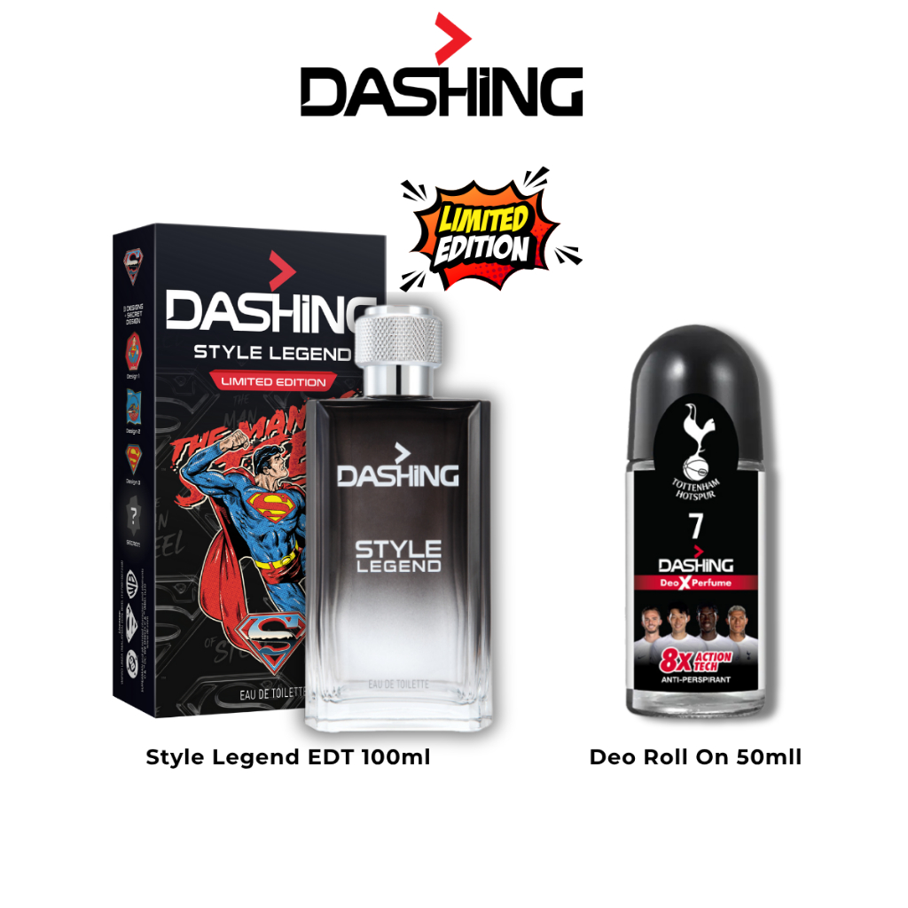 DASHING EDT Style Legend Superman 100ml + DASHING Tottenham Hotspur Deo ...