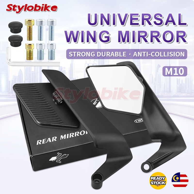 Motorcycle Winglet Mirror Side Mirror Universal Adjustable Rear View ...