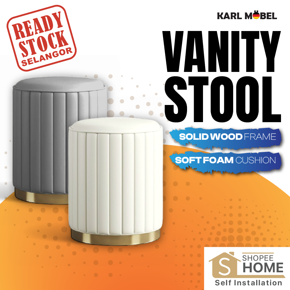 Stool Chair Dressing Chair Kerusi Makeup Chair Vanity Stool Storage ...