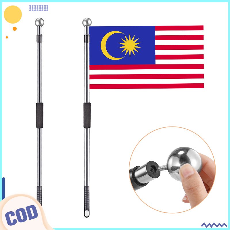 Extendable Tour Guide Hand Flag Pole Telescopic Hand Held Flag Pole ...