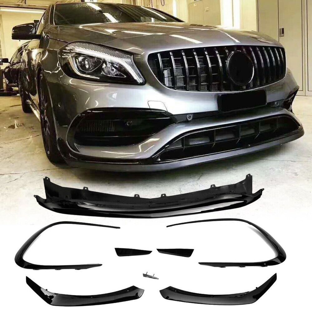 Mercedes Benz CLA W117 C117 CLA45 Front canard splitter AMG Facelift ...