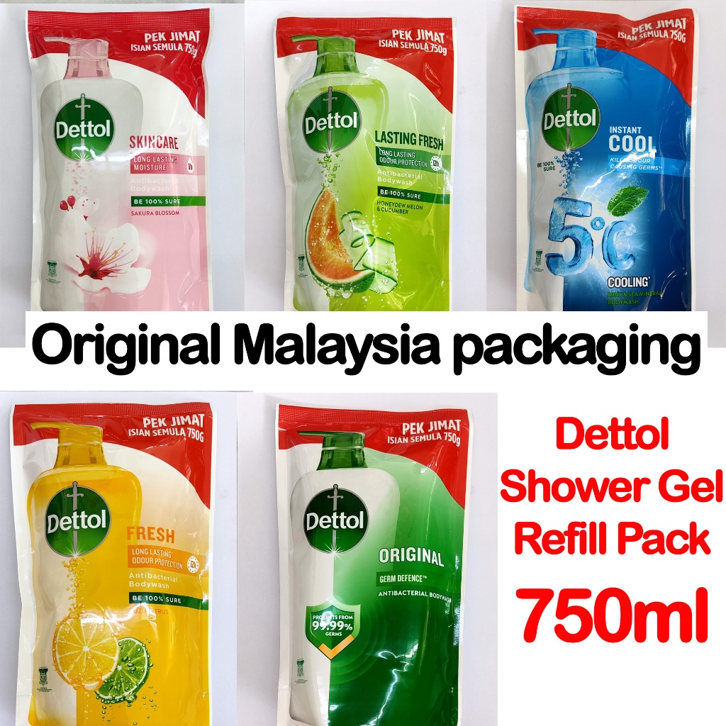 Dettol Shower Gel Refill Pack 720ml/750ml | Shopee Malaysia
