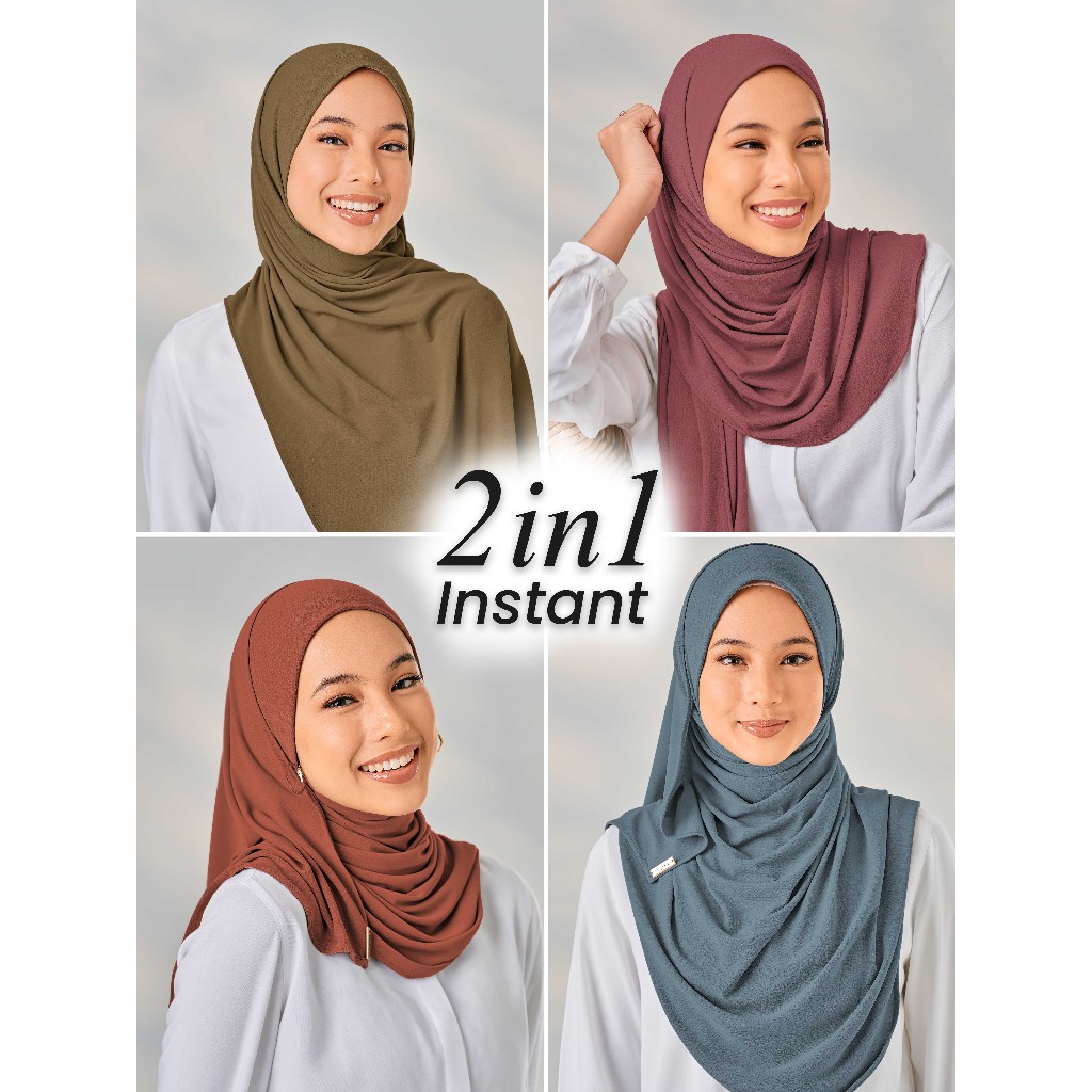 TOVESCARF | ELSIE INSTANT | INSTANT SHAWL | IRONLESS | TUDUNG SARUNG ...