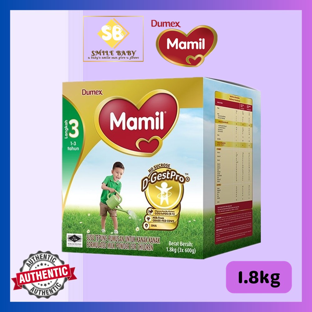 RM121.49* Mamil Step 3 1.8kg X 1 | Shopee Malaysia