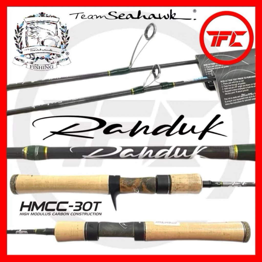Team Seahawk Randuk Wild Hunt Pitch Master Baitcasting & Spinning Rod ...