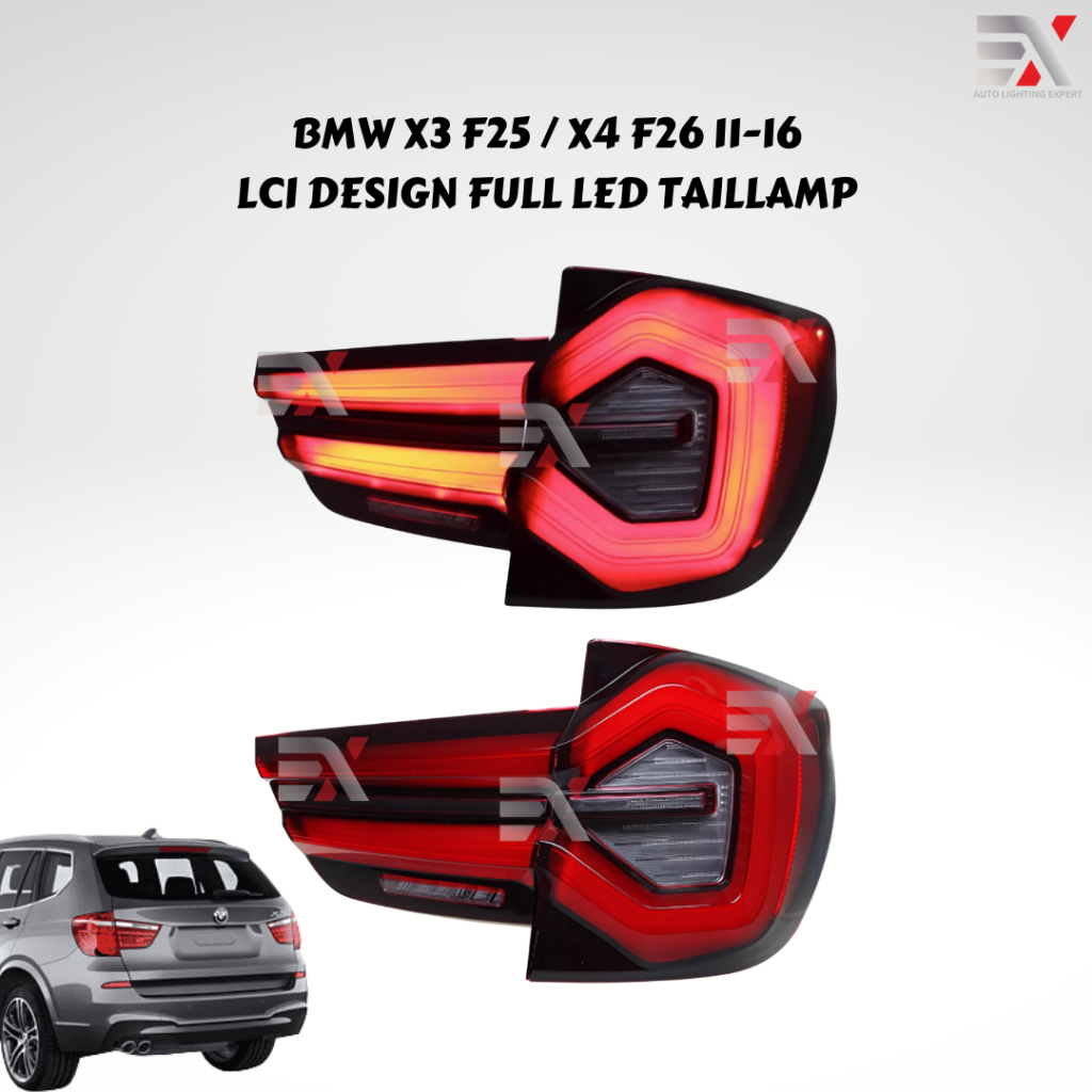 BMW X3 F25 11-16 LED TAIL LAMP - LCI DESIGN - SCANNING WELCOME MODE ...