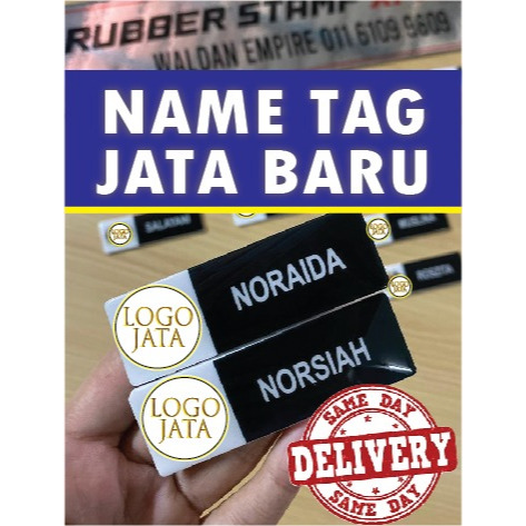 NAME TAG JATA / EPOXY / PIN / MAGNET | Shopee Malaysia