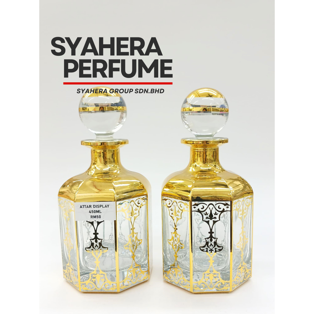 Perfume Display Attar 450ml / Botol Display Minyak Attar 450ml | Shopee ...